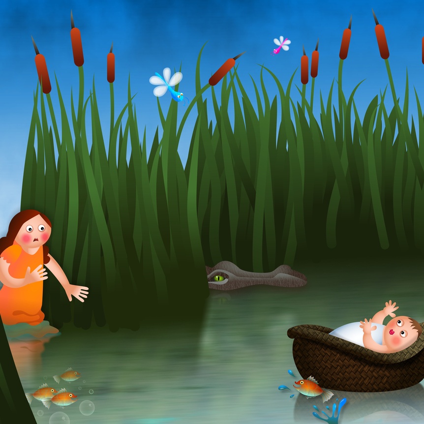 Mose i vassen – läromedel till lektion i religion åk 4,5,6